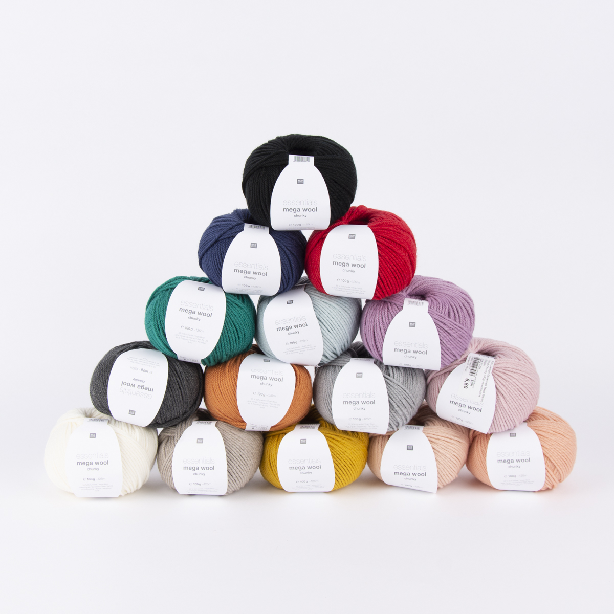 Rico Design Essentials Mega Merino Wool Chunky 100g verschiedene Farben ...